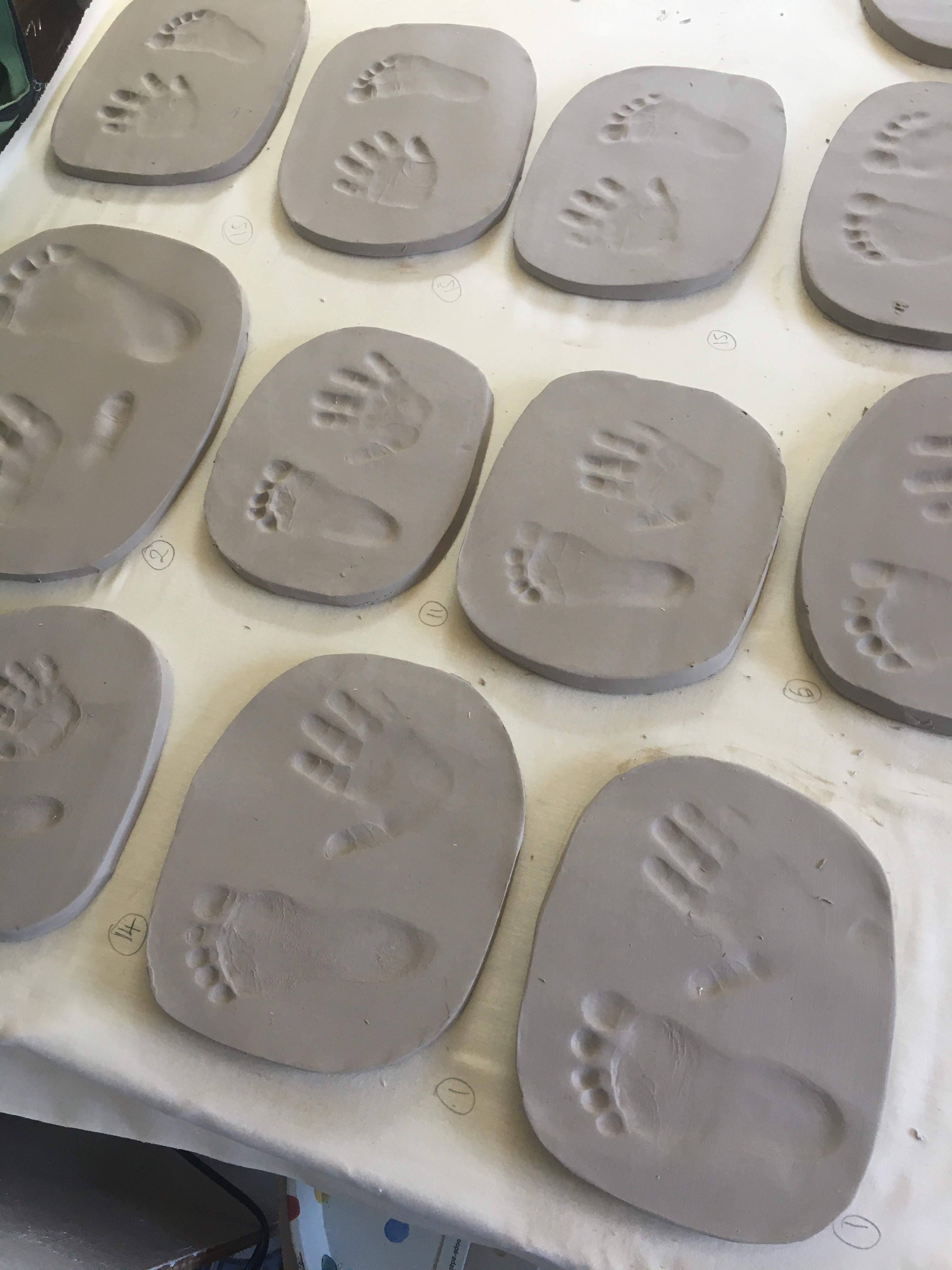 We’re back taking lovely baby & toddler hand & foot prints in clay ...